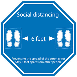 Foot symbol marking standing position Royalty Free Vector