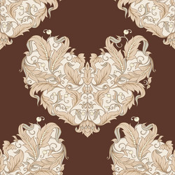 Seamless pattern in baroque rococo victorian Vector Image
