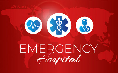 Emergency background design Royalty Free Vector Image