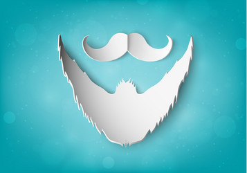 Paper mustache Royalty Free Vector Image - VectorStock