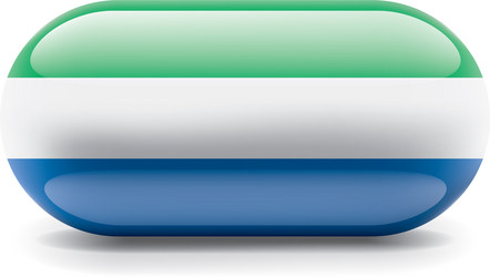 Sierra leone flag on a white Royalty Free Vector Image