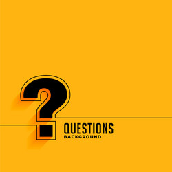 Orange question mark background with text space Vector Image