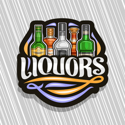 Logo for liquor store Royalty Free Vector Image