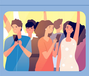 Subway Crowd Vector Images (over 360)