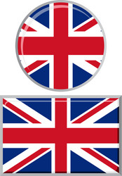 Simple round flag Royalty Free Vector Image - VectorStock