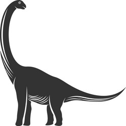 Brontosaurus logo design icon symbol template Vector Image