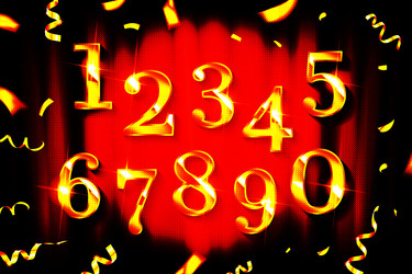 Golden Number 2 Vector Images (over 2,200)