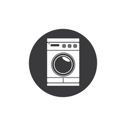 Machine washing clothes icon image Royalty Free Vector Image