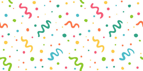 Bright confetti seamless pattern Royalty Free Vector Image