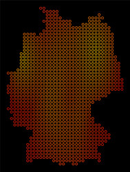 Germany Pixel Map Vector Images (over 170)