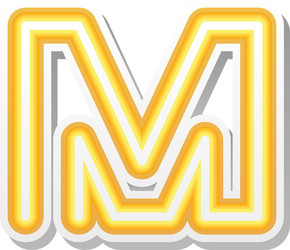 Neon Letter M Vector Images (over 720)