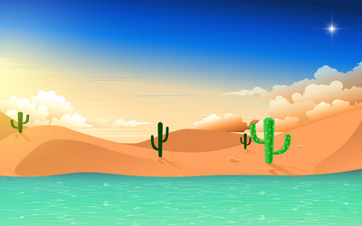 Desert Pond Vector Images (over 320)