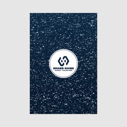 Modern poster with gritty texture style Royalty Free Vector