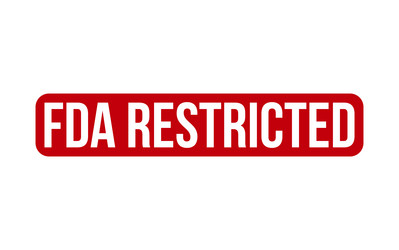 Fda restricted rubber stamp seal Royalty Free Vector Image