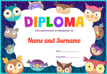 Valentines card with cute owls Royalty Free Vector Image