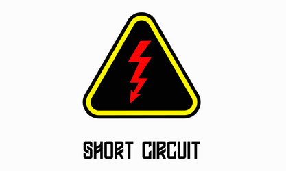 Sign short circuit Royalty Free Vector Image - VectorStock
