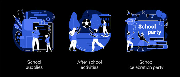 School year abstract concept Royalty Free Vector Image