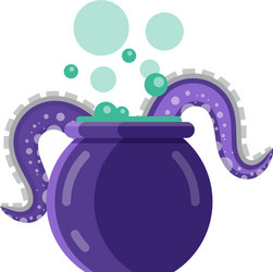 Boiling magic cauldron Royalty Free Vector Image