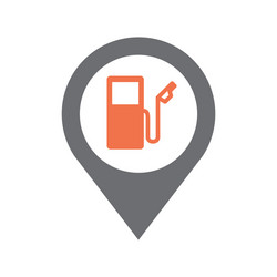 Checkpoint petrol station icon on white background
