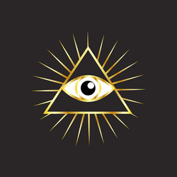 Evil eye pastel isolated magic witchcraft occult Vector Image