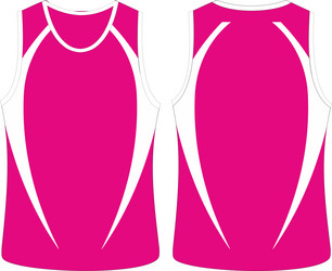 Jersey design sublimated vest Royalty Free Vector Image