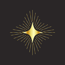 Magic stars outline icon bright simple line Vector Image