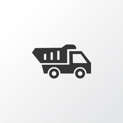 Tipper icon symbol premium quality isolated truck Vector Image