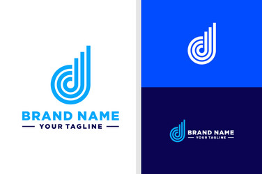 Letter d logo candle stick chart investment tech e