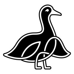 Celtic duck stroke Royalty Free Vector Image - VectorStock