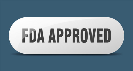 Fda approved stamp round grunge sign Royalty Free Vector