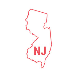 New Jersey State Silhouette Shape Vector Images (over 230)