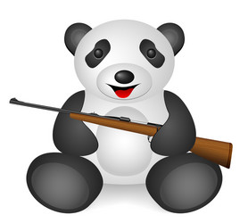 Panda with Guns Vector Images (88)