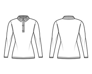 Polo sweater technical fashion Royalty Free Vector Image