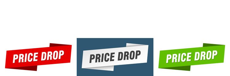 Price drop chart isometric icon Royalty Free Vector Image
