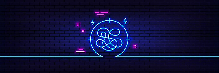 Stress line icon anxiety depression target sign Vector Image