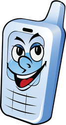 Smart phone cartoon Royalty Free Vector Image - VectorStock