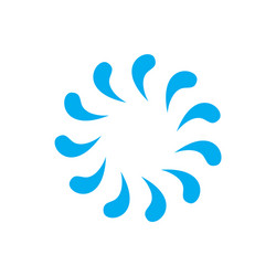 Water swirl splash symbol decoration logo Vector Image