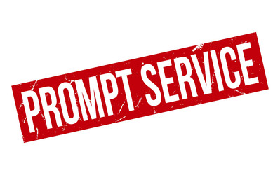 Prompt service rubber stamp seal Royalty Free Vector Image