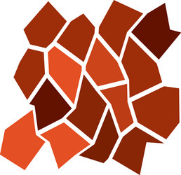 Stone brick wall brickwork polygon pattern Vector Image