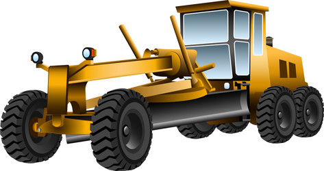 Motor grader icon Royalty Free Vector Image - VectorStock