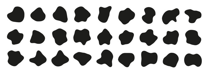 Random blob organic pattern spot shape amorphous Vector Image