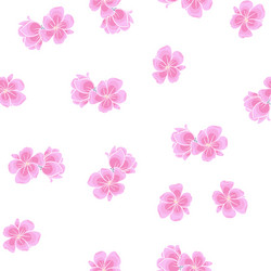 Seamless sakura pattern Royalty Free Vector Image