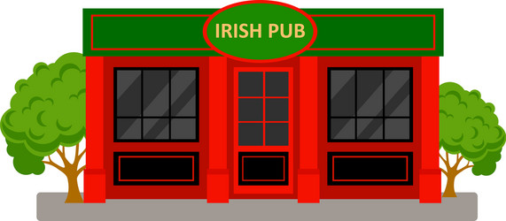 Irish pub cartoon Royalty Free Vector Image - VectorStock