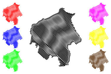 Oyo state map Royalty Free Vector Image - VectorStock