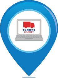 Autonomous delivery abstract concept Royalty Free Vector