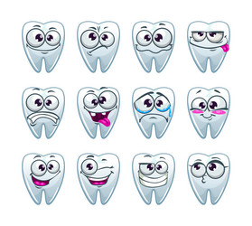 Set of teeth Royalty Free Vector Image - VectorStock