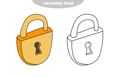 Cartoon Lock Padlock Latch Vector Images (81)