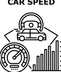 Speed counter or speedometer dashboard car Vector Image