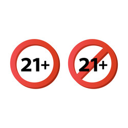 Over 21 Warning Sign - Restricted Access – Royalty-Free Vector ...