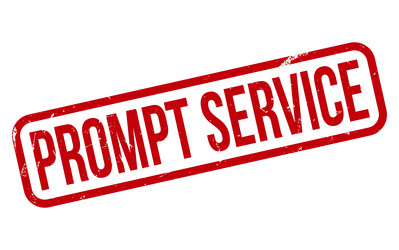 Prompt service rubber stamp seal Royalty Free Vector Image